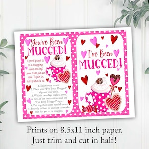 Valentine's Day I've Been Mugged Coworker Game, You've Been Mugged ...