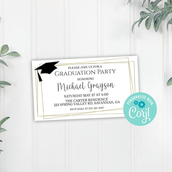 Graduation Party Inserts - Etsy