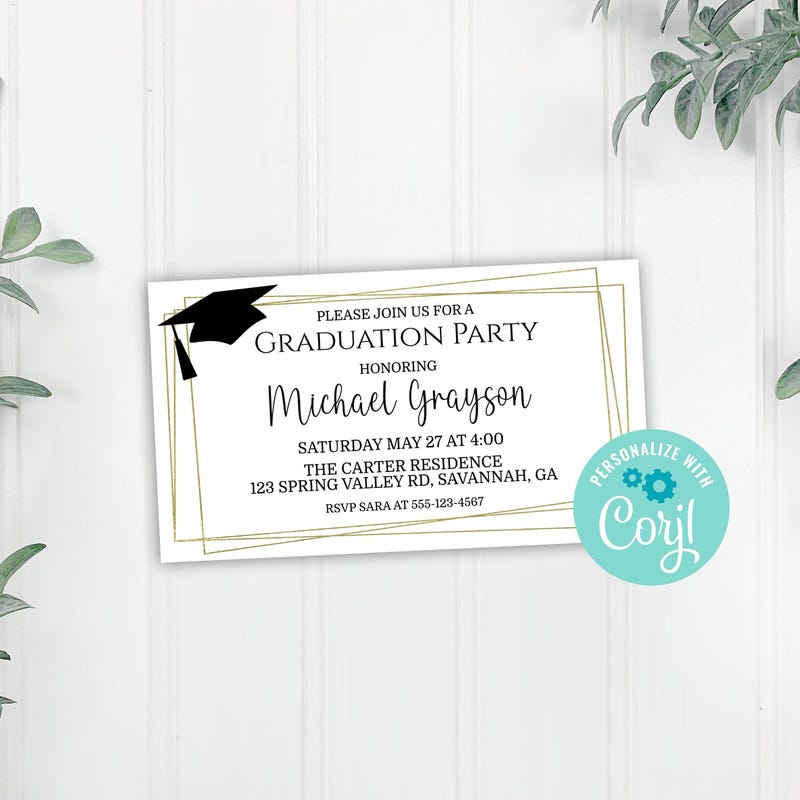 Graduation Party Inserts - Etsy