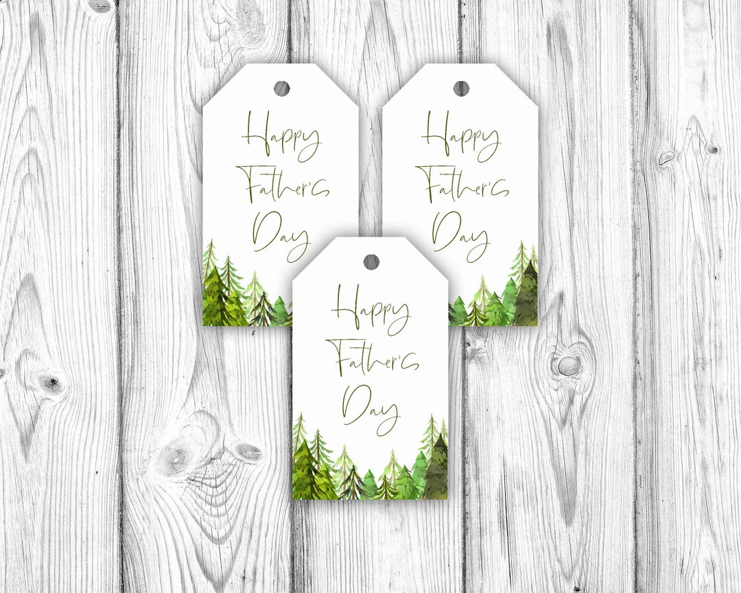Printable Father's Day Gift Tag, Father's Day Tag, Happy Father's Day ...