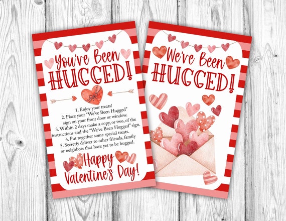 We've Been Hugged You've Been Hugged Valentine Game - Etsy