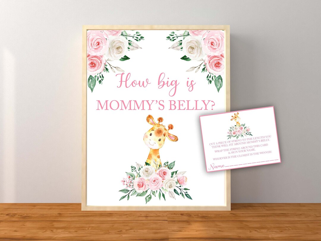 How Big is Mommys Belly, Giraffe How Big is Mommys Belly, Giraffe Baby ...