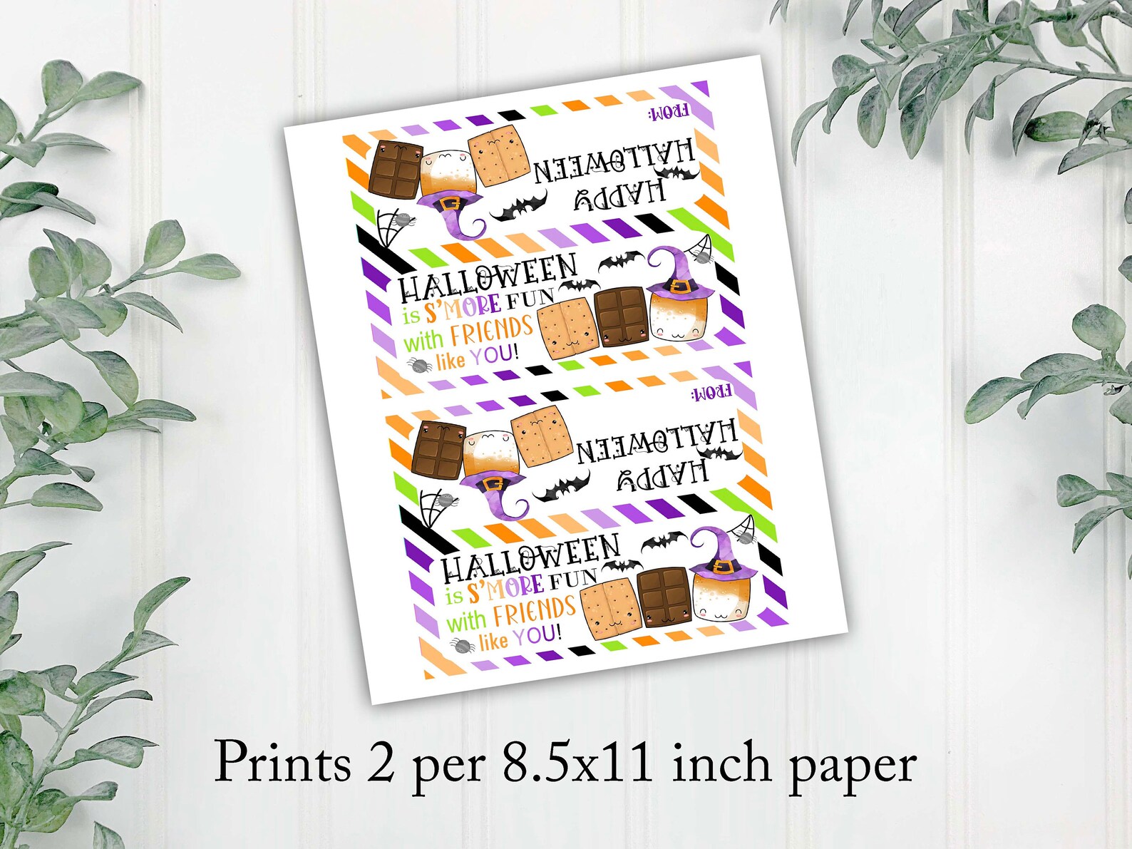 Halloween S'more's Bag Treat Toppers, Halloween is S'more Fun With ...