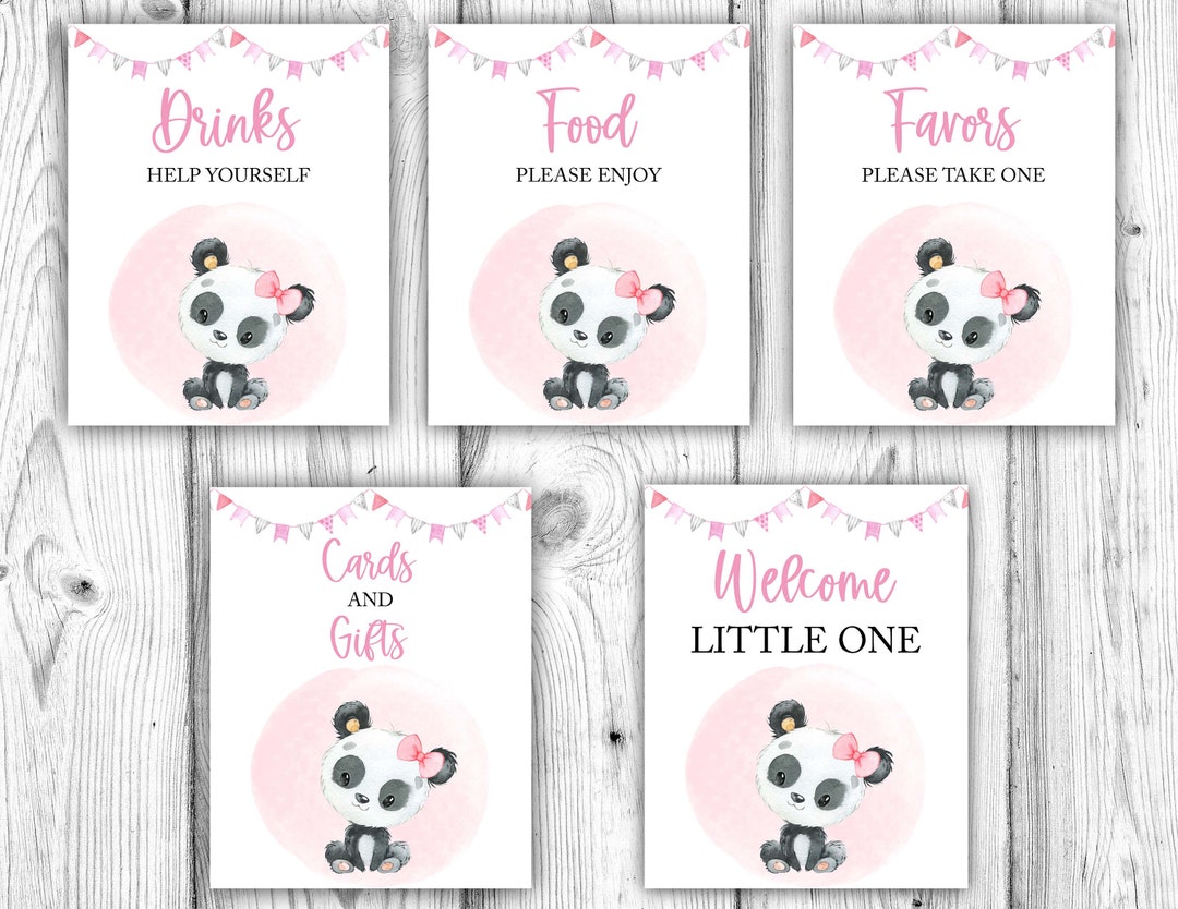 Panda Baby Shower Decorations, Panda Baby Shower Bundle, Panda Baby ...