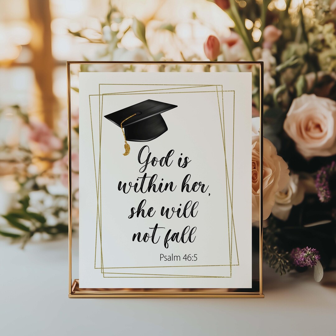 Psalm 46 5 Bible Verse God is Within Her She Will Not Fall Sign ...