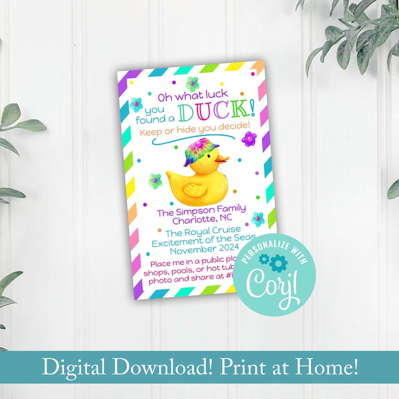 Cruising Duck Labels - Etsy