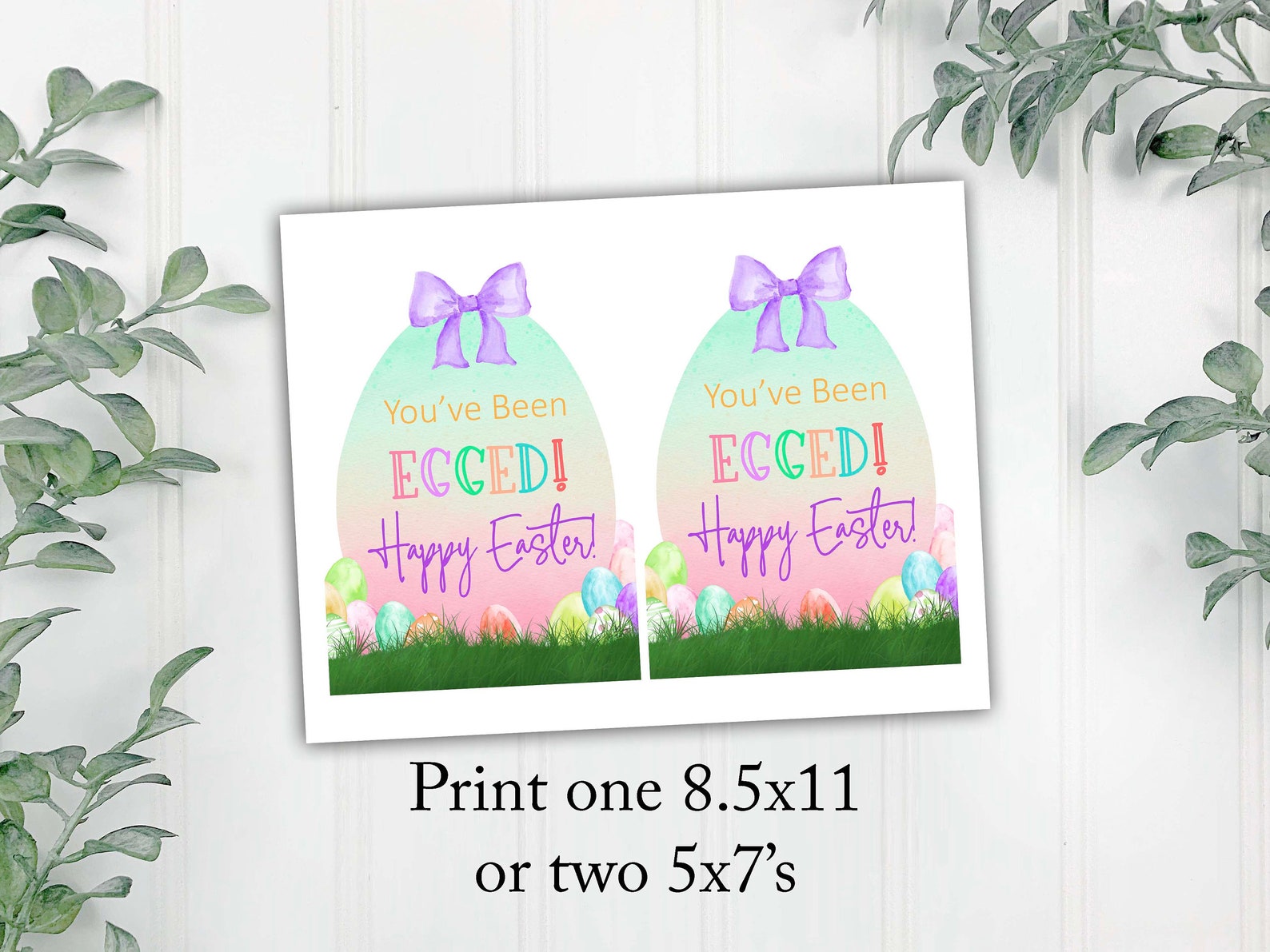 You've Been Egged Sign, You've Been Egg'd Easter Game Printable, Egged ...