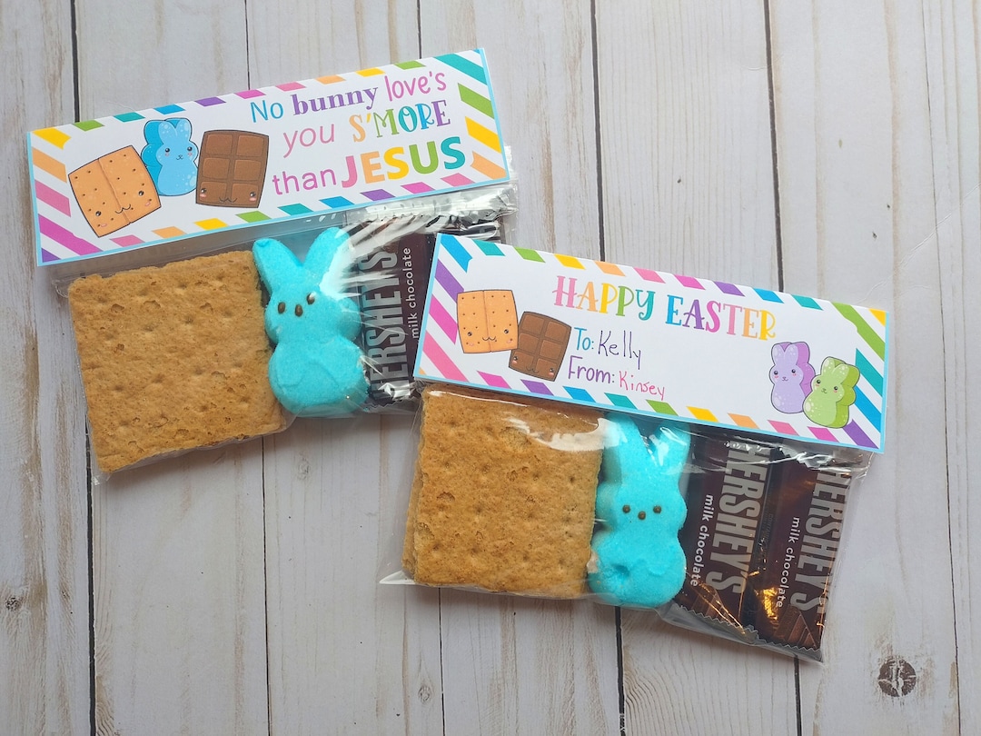 Easter S'more's Bag Treat Toppers, Easter Smore, Christian No Bunny ...