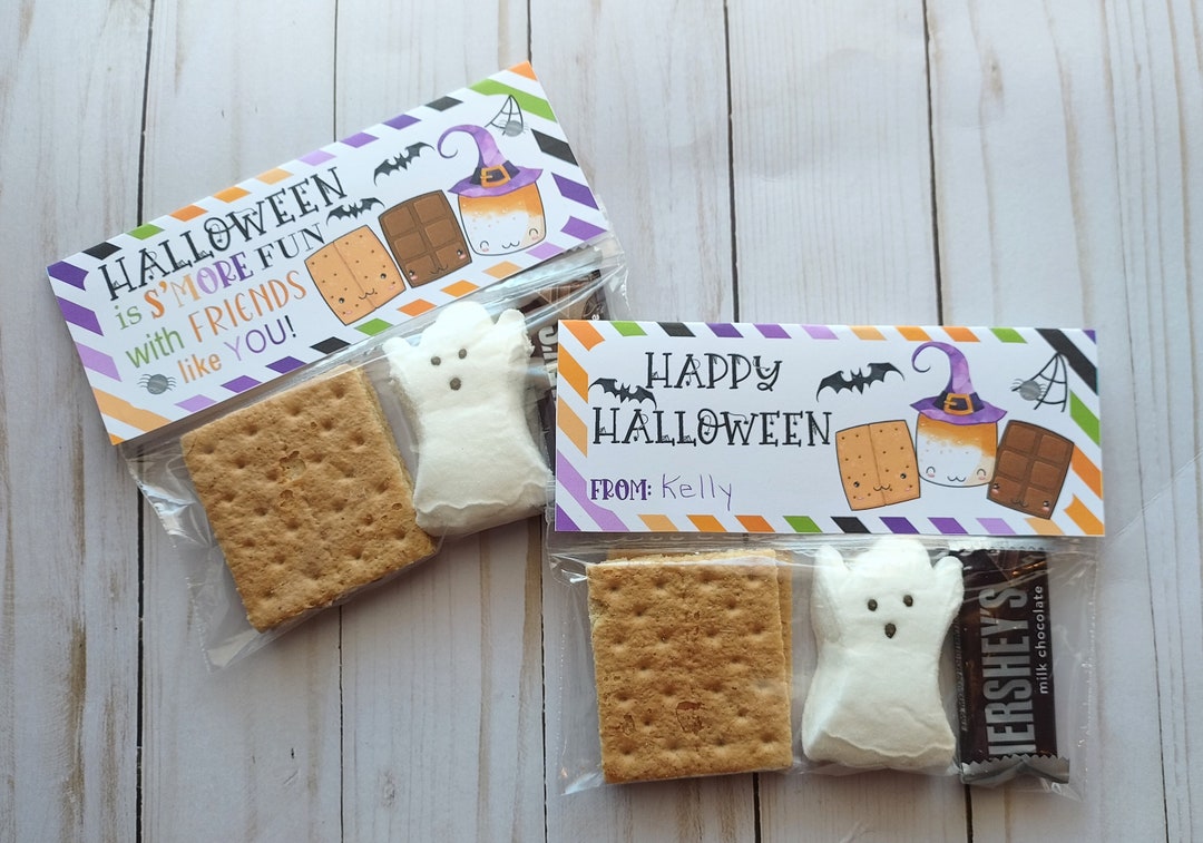 Halloween S'more's Bag Treat Toppers, Halloween is S'more Fun With ...