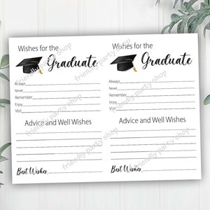 Advice and Well Wishes for the Graduate, Graduation Party Decorations ...
