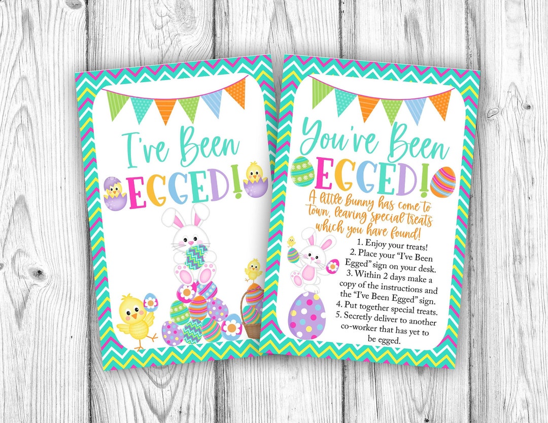 You've Been Egged Coworker Office Game, I've Been Egged, Easter Game ...