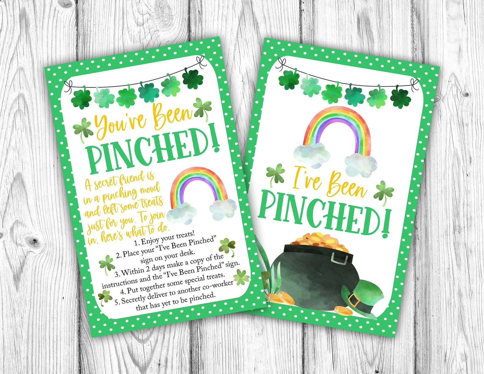 I've Been Pinched Coworker Office Game, You've Been Pinched, St Patrick ...