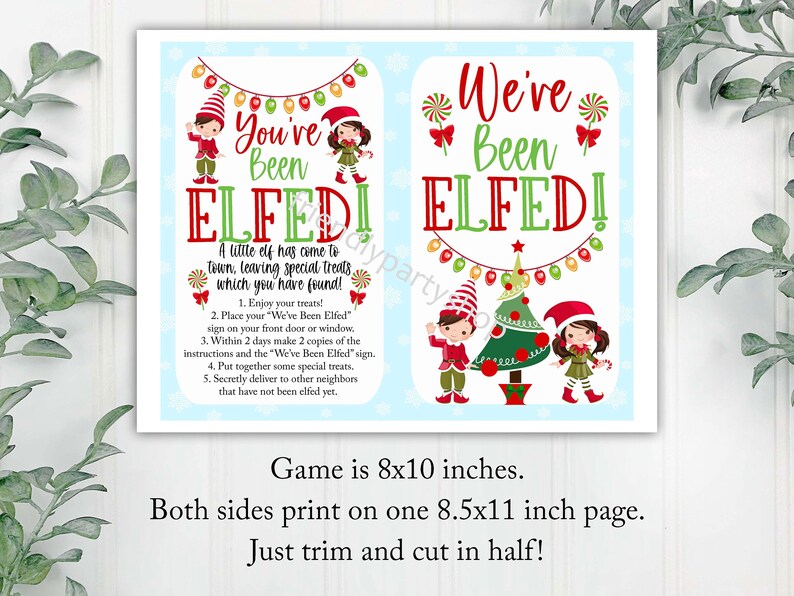 You've Been Elfed Coworker Game, I've Been Elfed, Elf Christmas Work ...