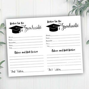 Advice and Well Wishes for the Graduate, Graduation Party Decorations ...