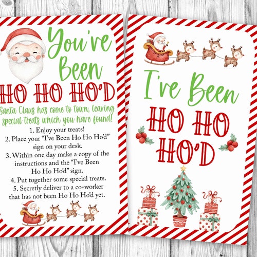 You've Been Mugged Christmas Printable Giving Game - Etsy
