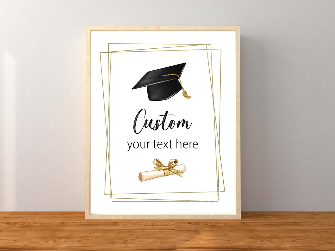 Personalized Graduation Sign, Custom Graduation Sign, Graduation Party ...