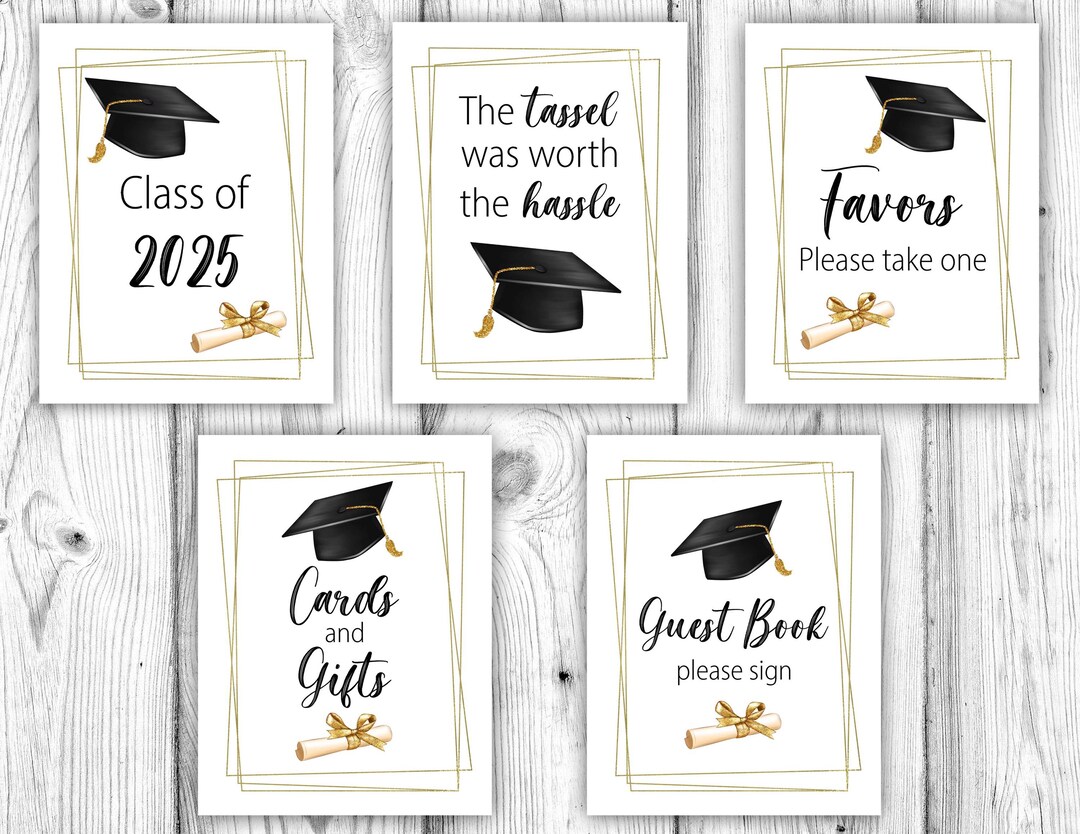 Graduation Party Decorations, Graduation 2025 Bundle, Graduation Decor ...