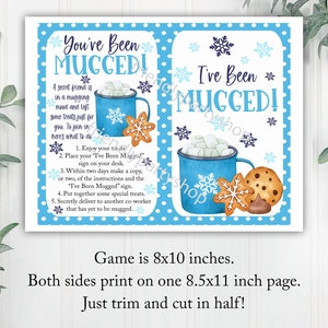 I've Been Mugged Coworker Game, You've Been Mugged, Blue Winter Mugged ...