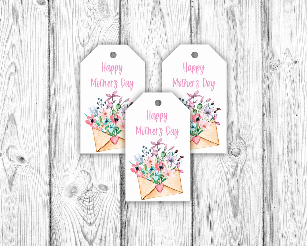 Mother's Day Gift Tag, Mother's Day Tag, Happy Mother's Day Gift Tag ...