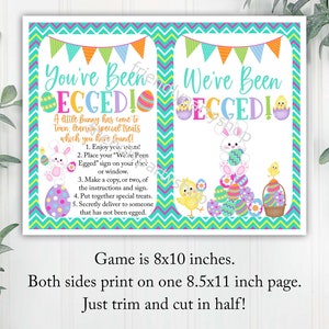 We've Been Egged Easter Game, You've Been Egged, Egged Sign and ...