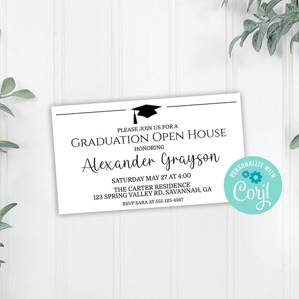 Graduation Open House Invitations - Etsy