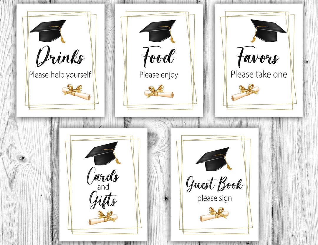 Graduation Party Decorations, Graduation Bundle, Graduation Cards and ...