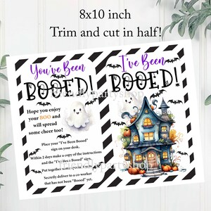 I've Been Booed Halloween Coworker Game, You've Been Boo'd, Halloween ...