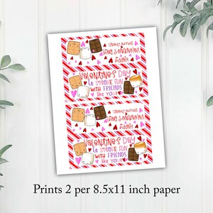 Valentine's Day S'more's Bag Treat Toppers, Valentine's is S'more Fun ...