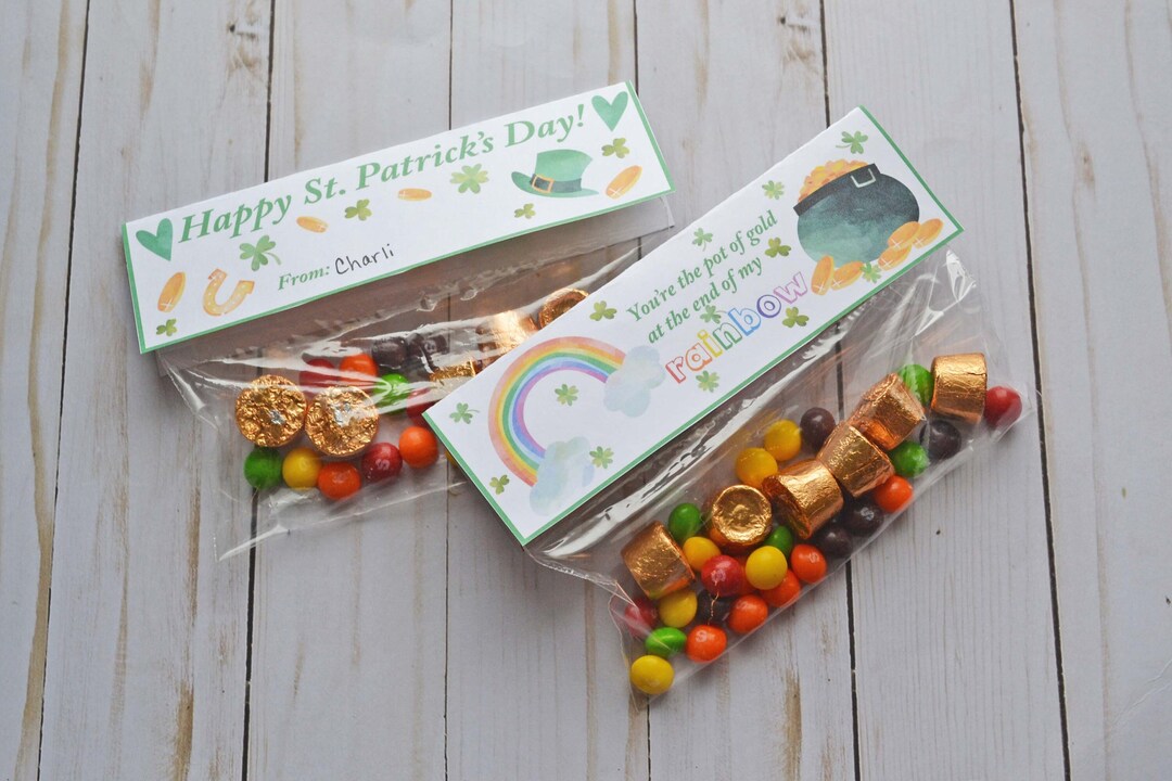 St. Patrick's Day Treat Bag Topper, St. Patricks Treat Bag Toppers, St ...