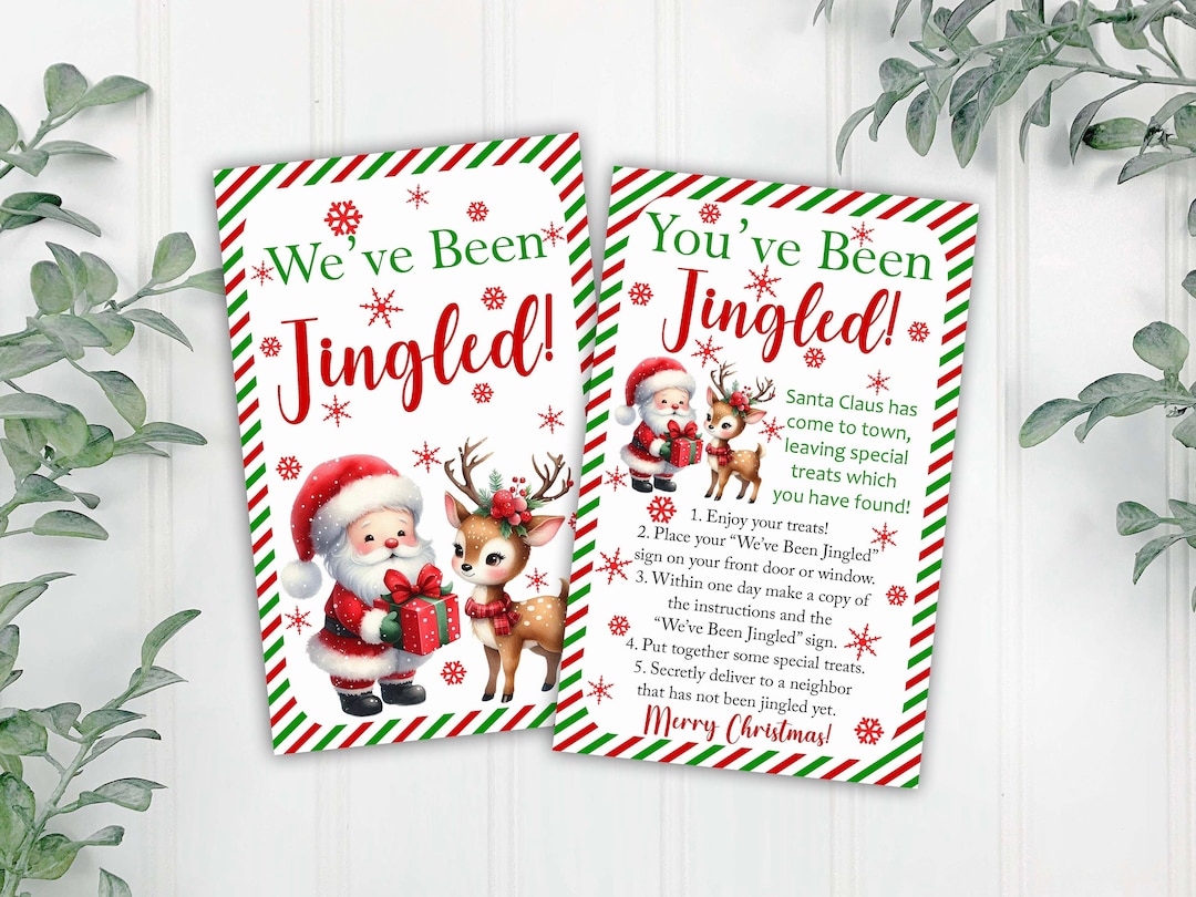 We've Been Jingled Christmas Game, You've Been Jingled Sign ...