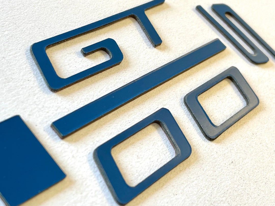 Blue Front Bumper Letters for Shelby GT500 2020 ABS Plastic Inserts Not ...