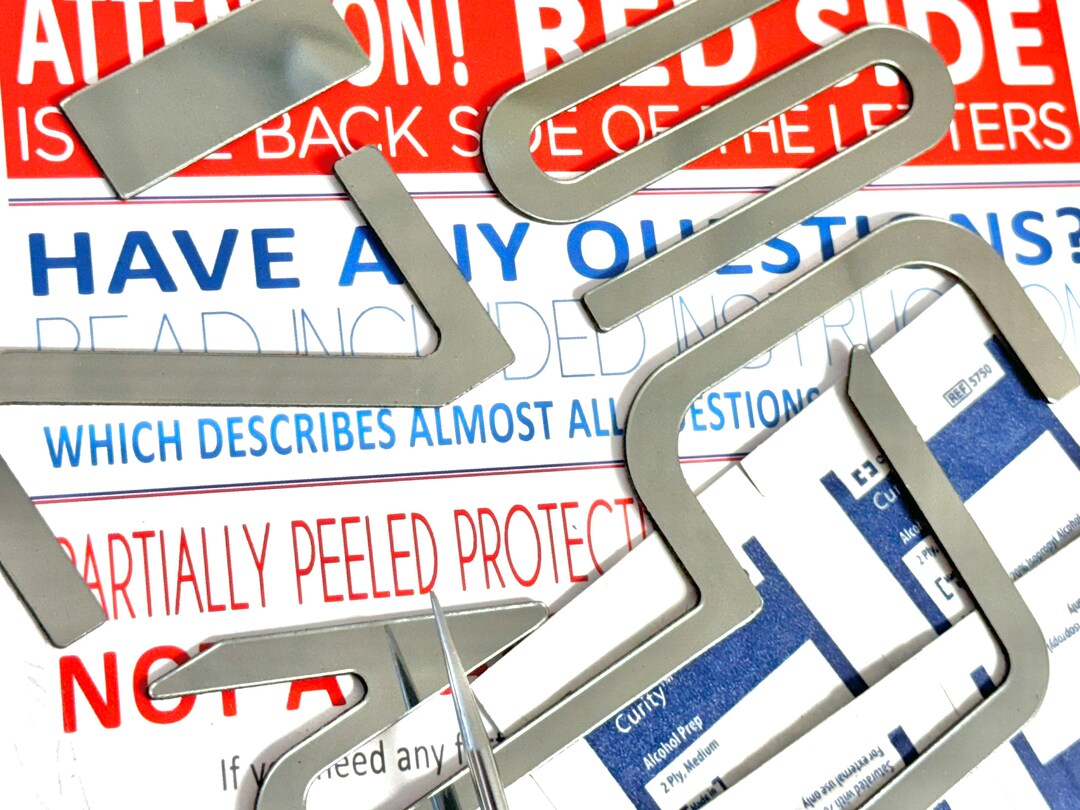 Chrome Rear Bumper Letters for ION ABS Plastic Inserts Not Decals - Etsy