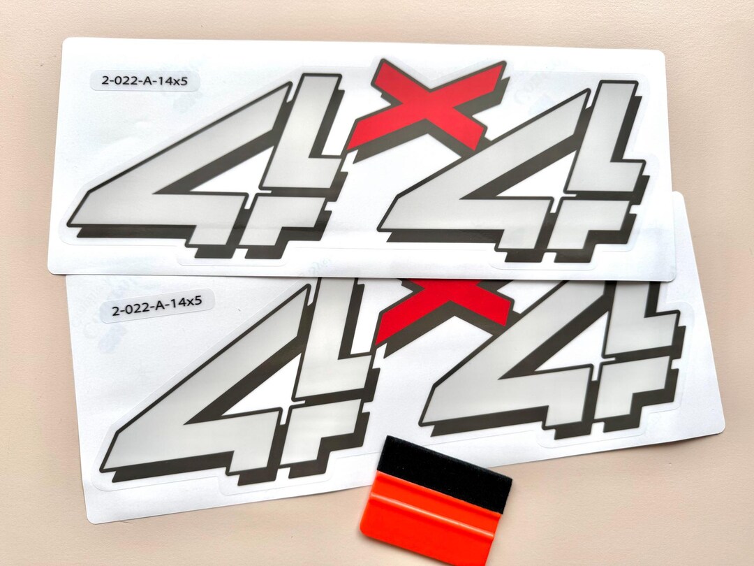 4x4 Offroad Four Wheel Drive Decal Sticker Auto Decor - Fits Any Truck ...