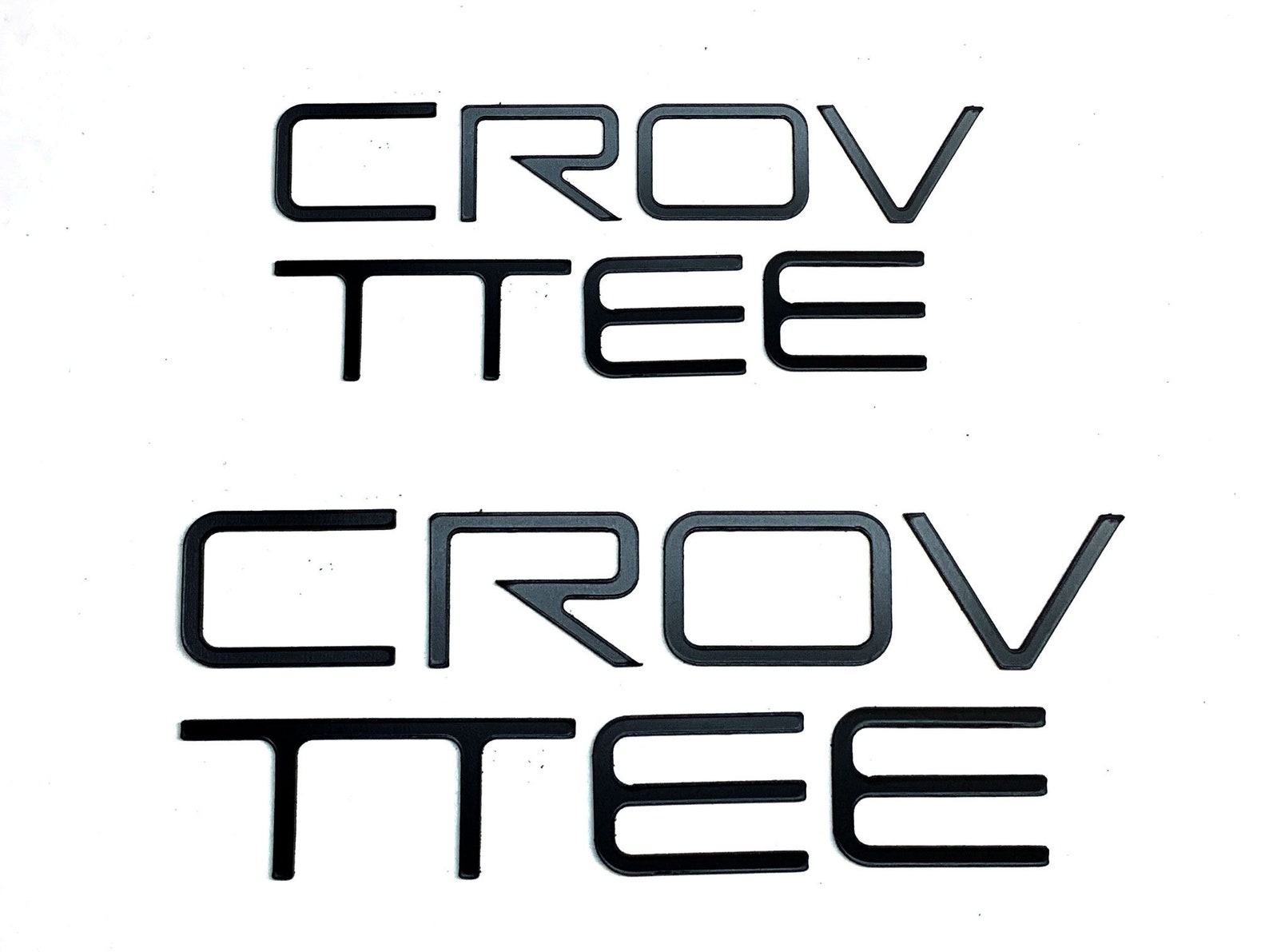 Matte Black Front & Rear Bumper Letters for Corvette C4 - Etsy