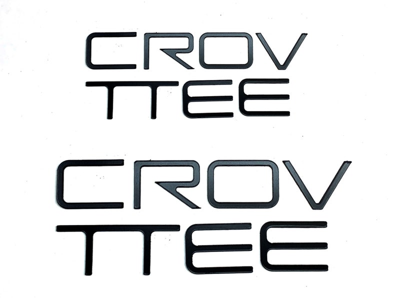 Matte Black Front & Rear Bumper Letters for Corvette C4 - Etsy