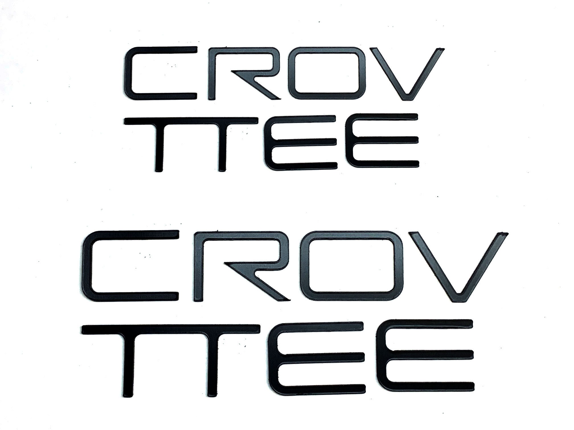 Matte Black Front & Rear Bumper Letters for Corvette C4 - Etsy