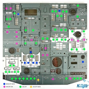 Boeing 737NG FWD Overhead Panel Replicas Full Set Home Cockpit Parts - Etsy
