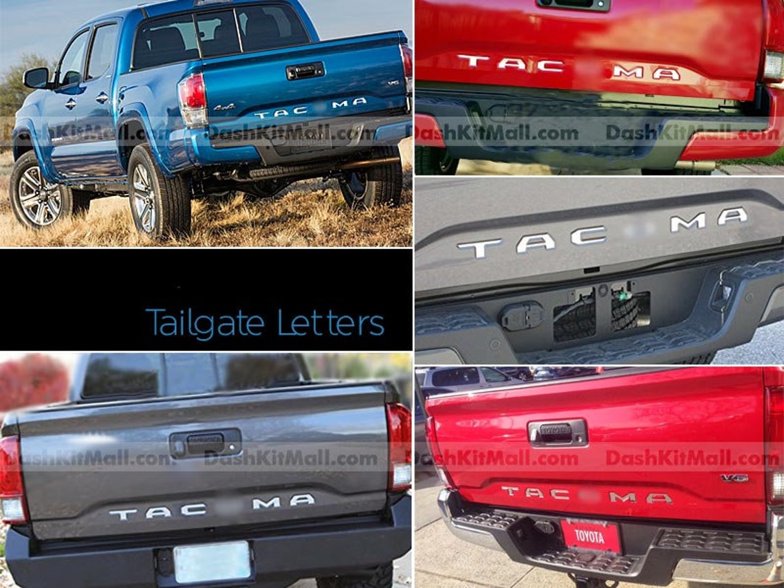 Matte Black Tailgate Letters for Tacoma 2016-2020 ABS Plastic - Etsy