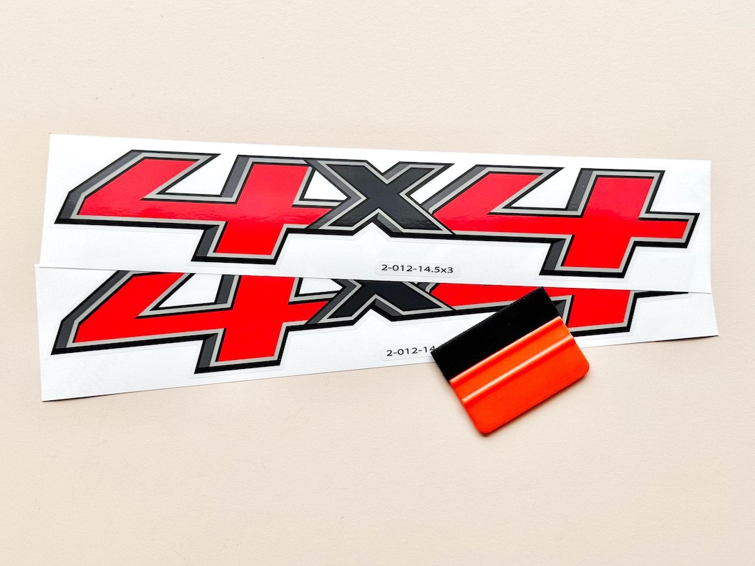 4x4 Four Wheel Drive Decal Sticker Auto Decoration - Fits Any Truck or ...
