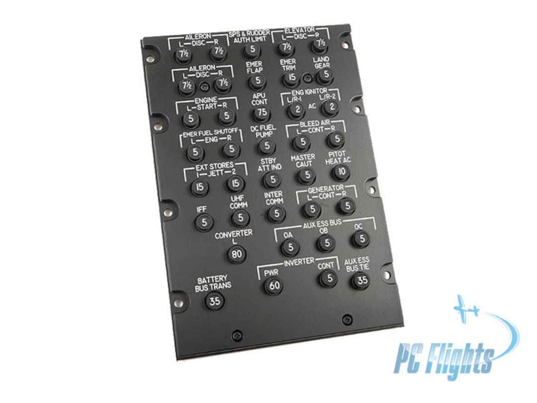 A 10C "thunderbolt" - Center Console - Circuit Breaker Panel - Etsy