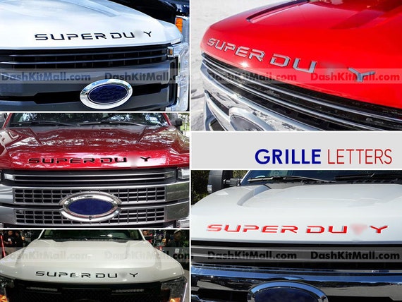 Red Hood/Grille Letters for Super Duty 2017 ABS Plastic Front | Etsy