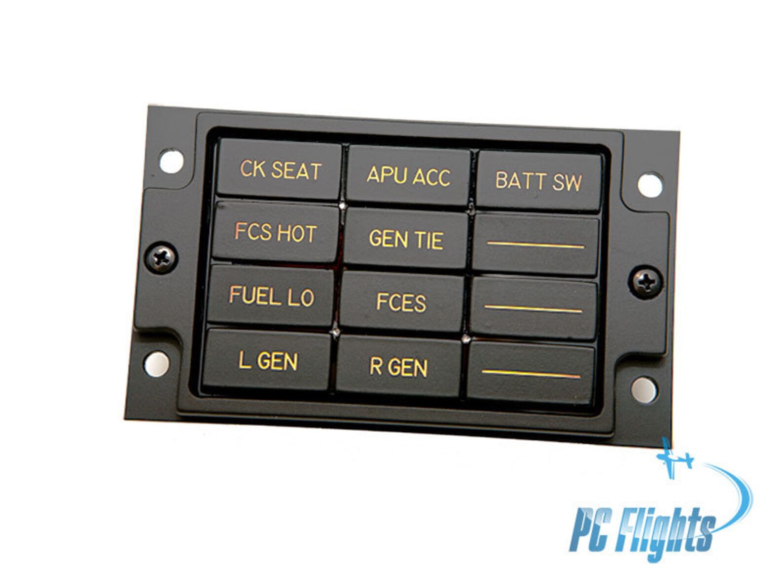 F/A18C "hornet" - Right Console - Caution Lights Panel - Home Cockpit ...