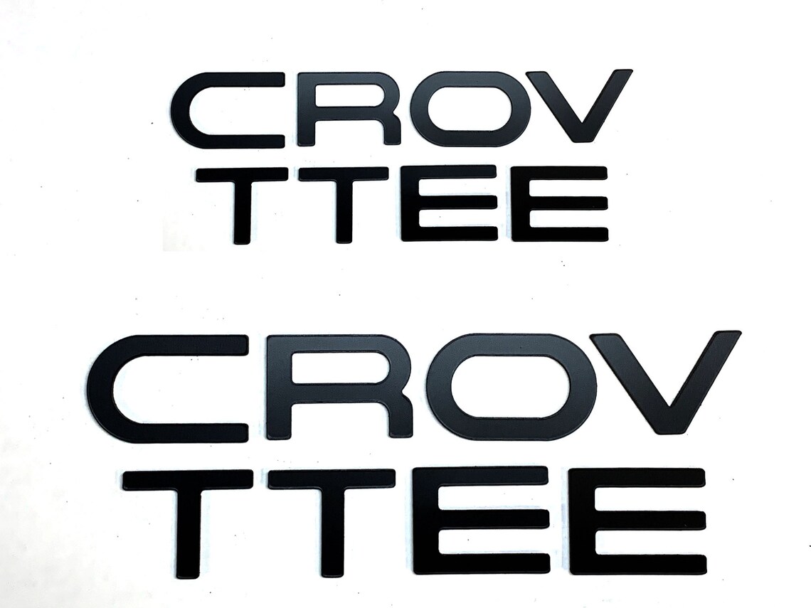 Matte Black Front & Rear Bumper Letters for Corvette C4 - Etsy