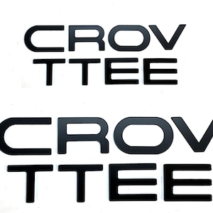 Matte Black Front & Rear Bumper Letters for Corvette C4 1984-1990 ABS ...