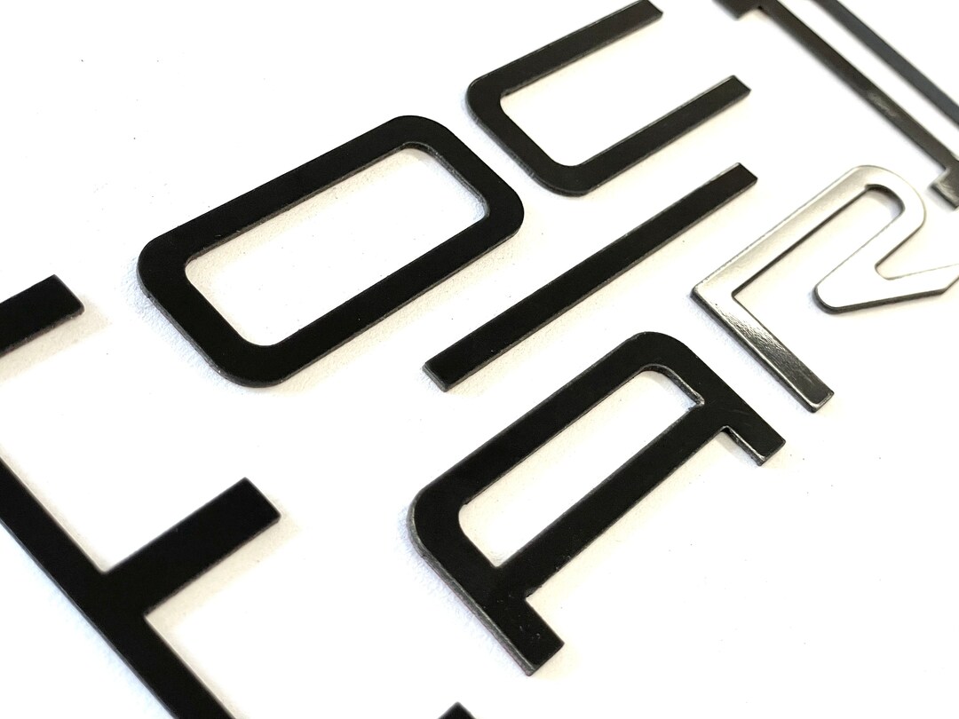 Glossy Black Rear Bumper Letters for Camaro 1992-2002 ABS Plastic ...