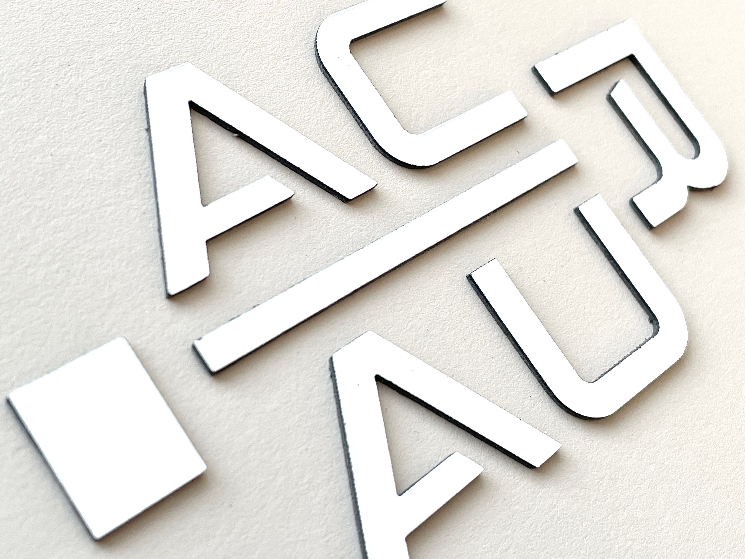 White Front Bumper Letters for Acura TL 2004-2008 ABS Plastic - Etsy