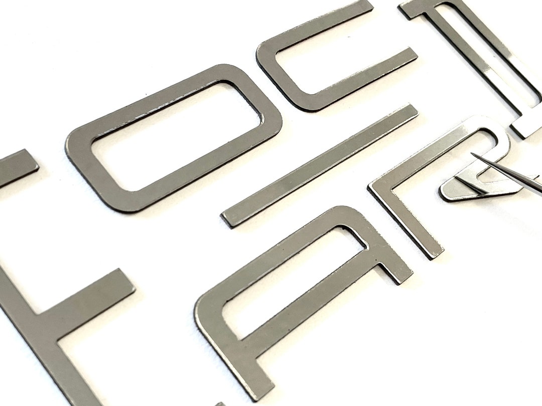 Chrome Rear Bumper Letters for Camaro 1992-2002 ABS Plastic Inserts Not ...