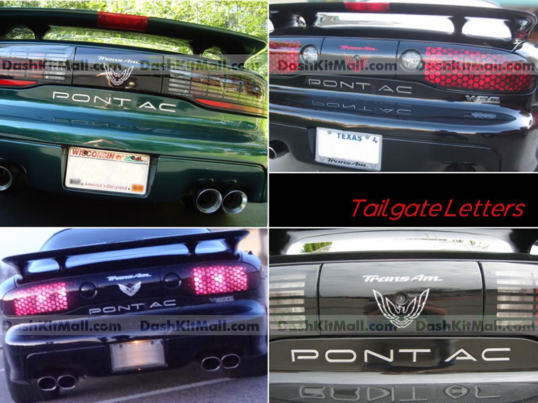 Matte Black Rear Bumper Letters for Firebird 1993-2002 ABS - Etsy