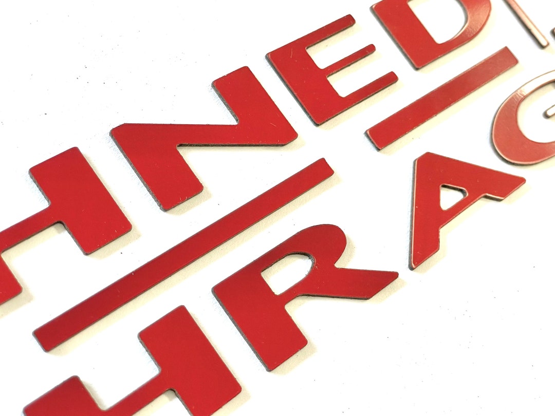 Red Rear Tailgate Letters for Highlander ABS Plastic Inserts Not Decals ...