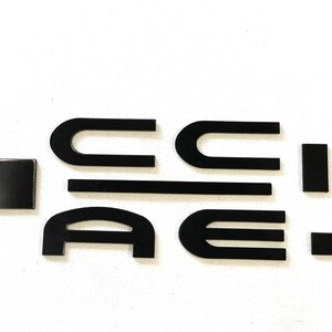 Glossy Black Rear Bumper Letters for Celica ABS Plastic Inserts Not ...